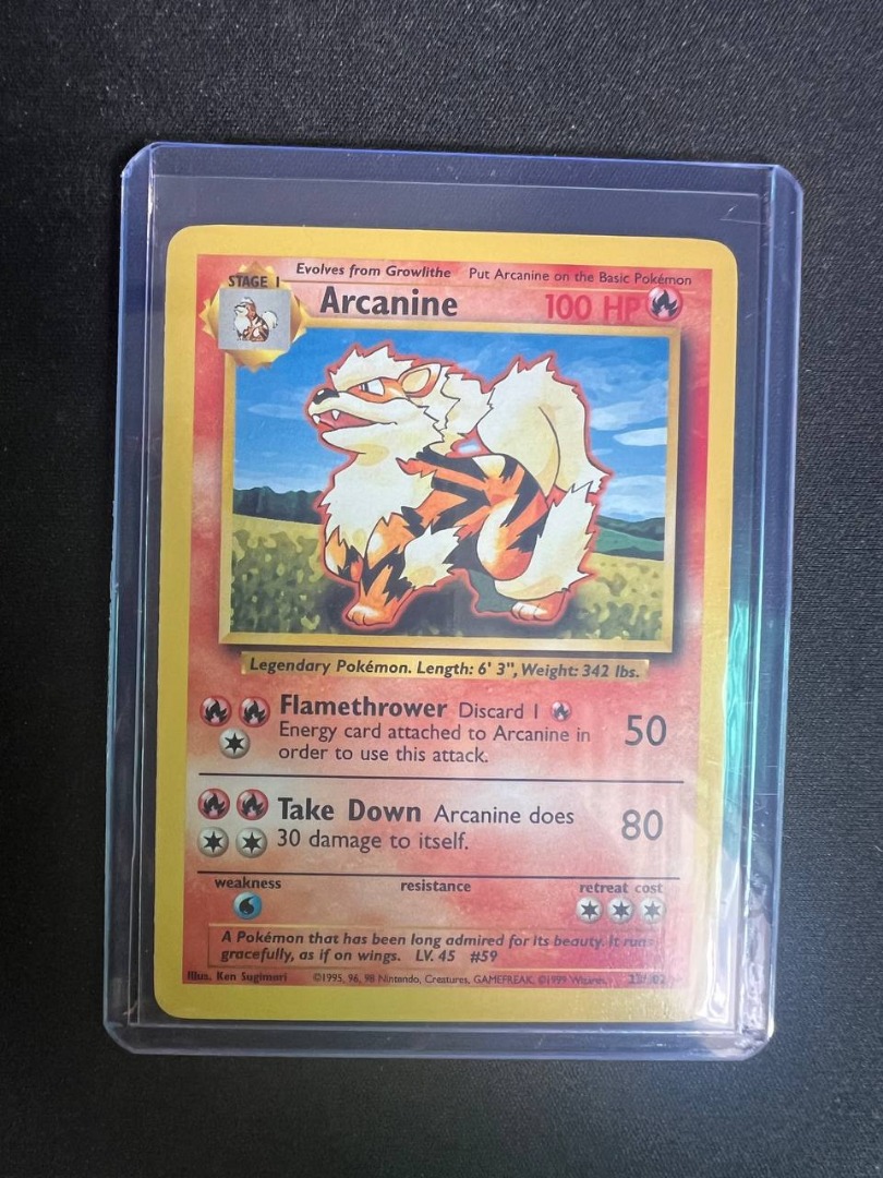 Arcanine #23 Pokemon Base Set, Hobbies & Toys, Toys & Games on Carousell