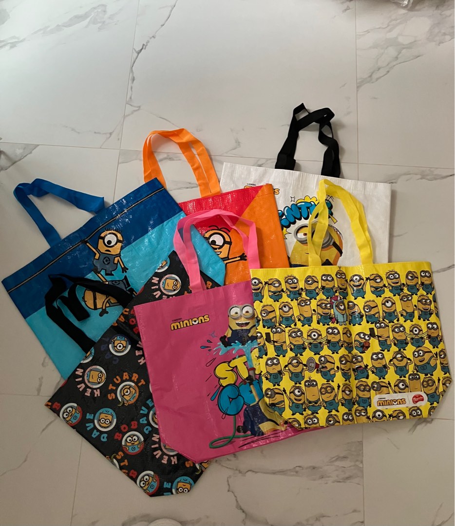 Assorted Minion Tote Bag, Furniture & Home Living, Kitchenware ...