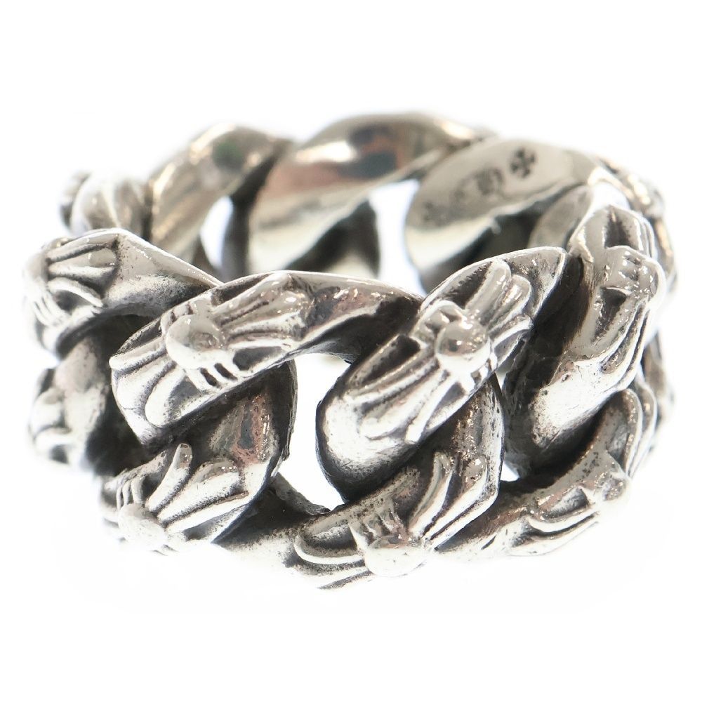 Authentic CHROME HEARTS XTRA FANCY LRG Extra Fancy Large Ring Silver 21 ...