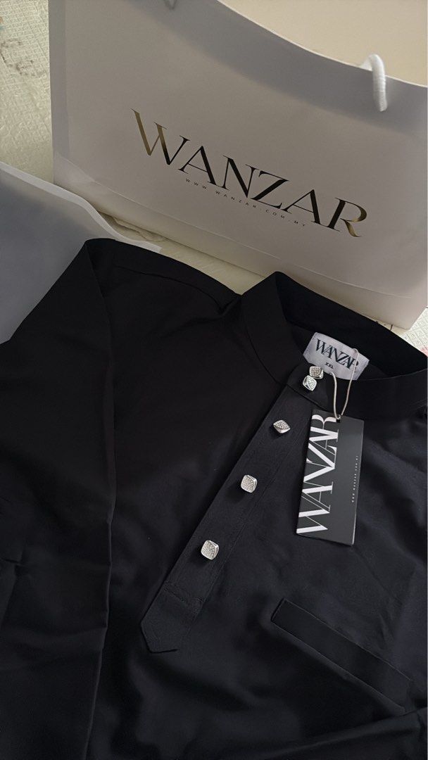 BAJU MELAYU HARRAZ BY WANZAR, Men's Fashion, Muslim Wear, Baju Melayu ...