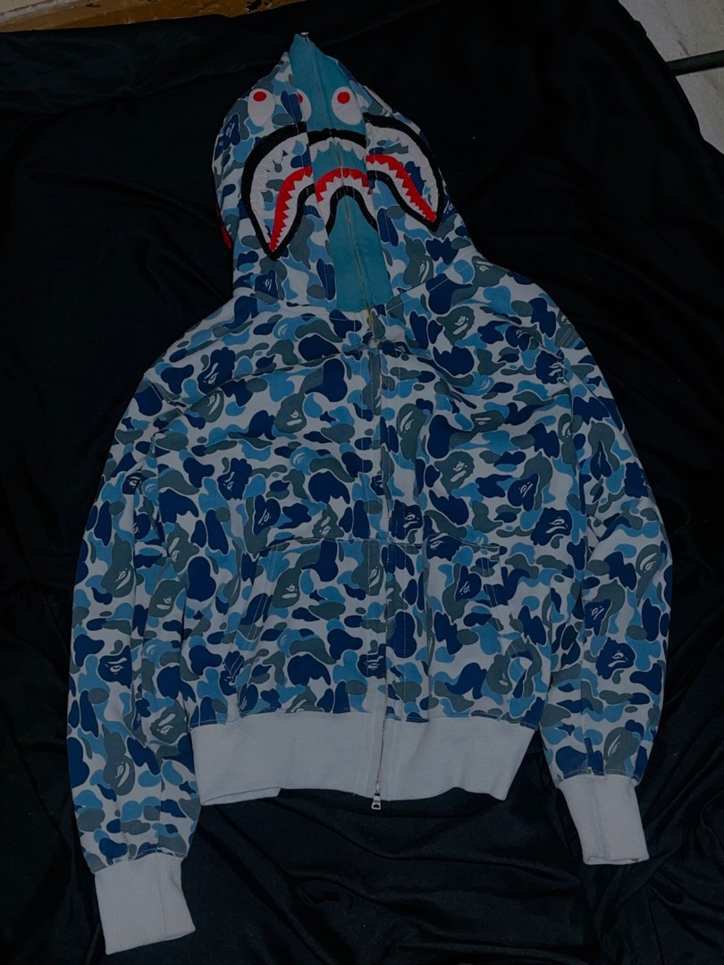 BAPE BIG ABC SHARK DOUBLE HOOD, Men's Fashion, Tops & Sets, Hoodies on ...