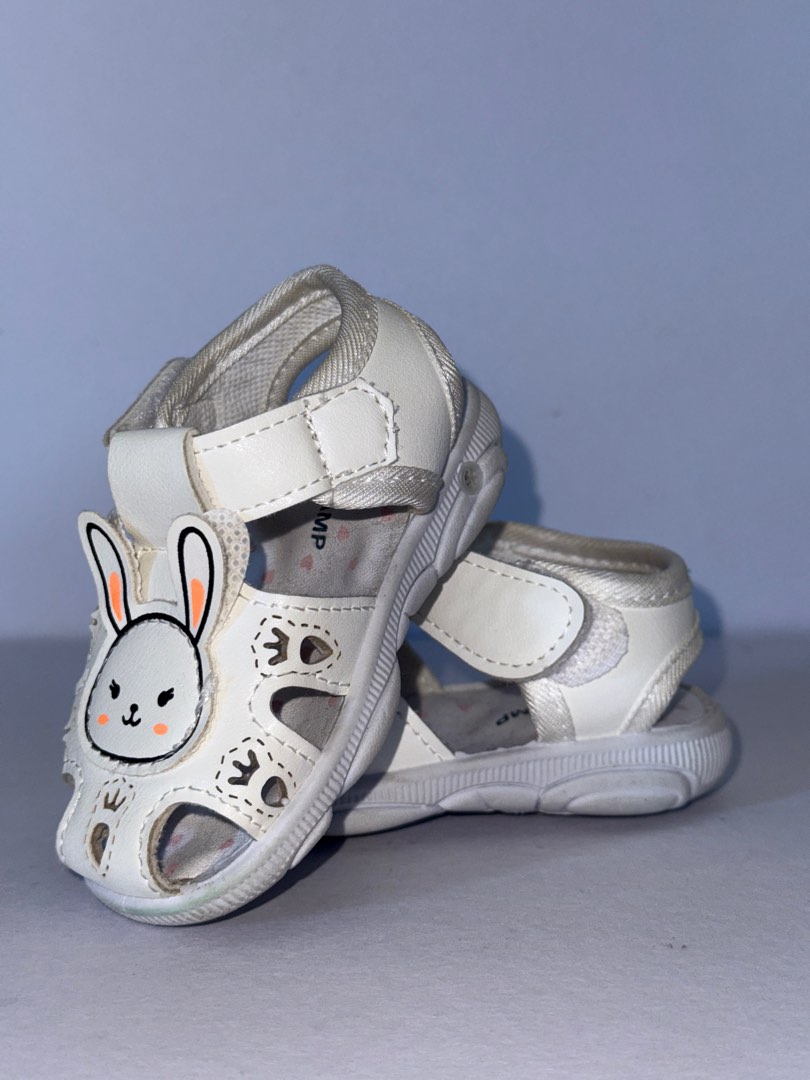 Blue Camp Bunny Sandals, Babies & Kids, Babies & Kids Fashion on Carousell