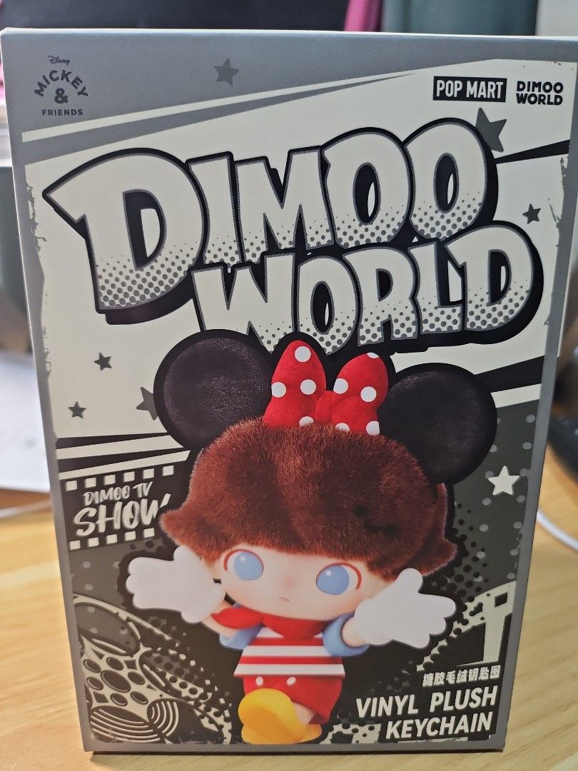 BNIB popmart Dimoo world x Disney vinyl plush keychain, Hobbies & Toys ...
