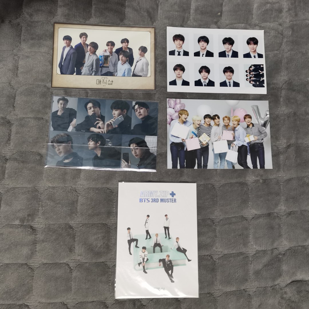 BTS Official Group Postcards Photocards VT 5th Muster, Hobbies & Toys ...