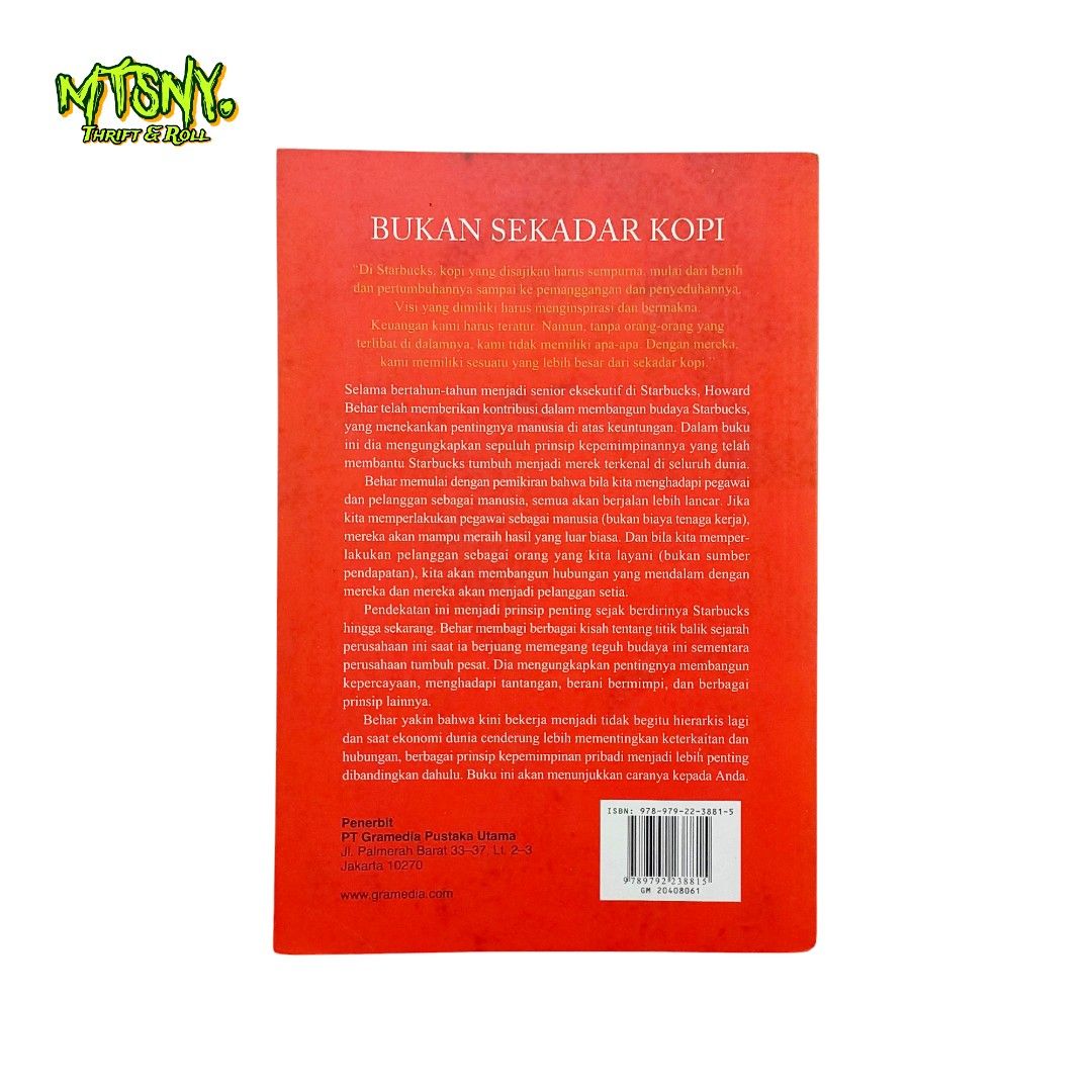Buku Bisnis Bukan Sekedar Kopi Prinsip Dibalik Sukses Starbucks Coffee ...