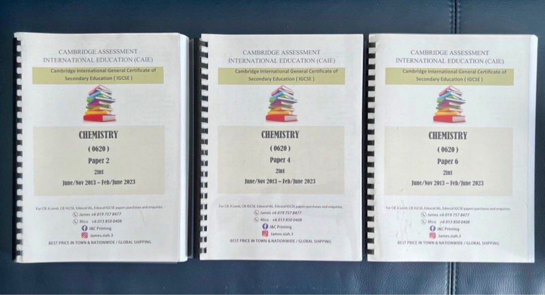Bundle of Cambridge IGCSE Physics 0625, Biology 0610 and Chemistry 0620 ...