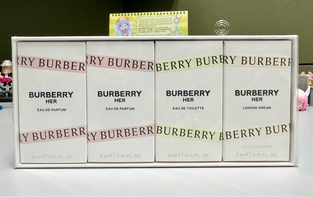 Burberry Her Perfume Gift Set - 4 x 5mL, Beauty & Personal Care ...