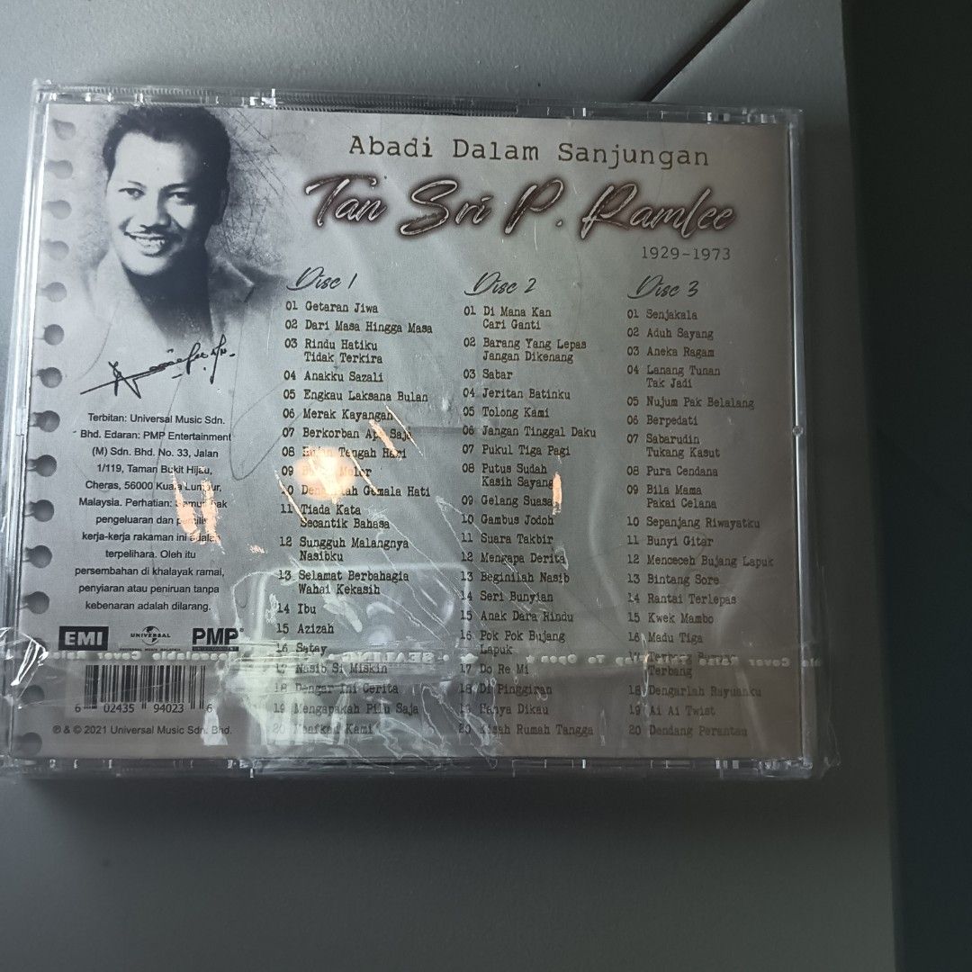 3 in 1 CD Tan Sri P.Ramlee, Hobbies & Toys, Music & Media, CDs & DVDs ...