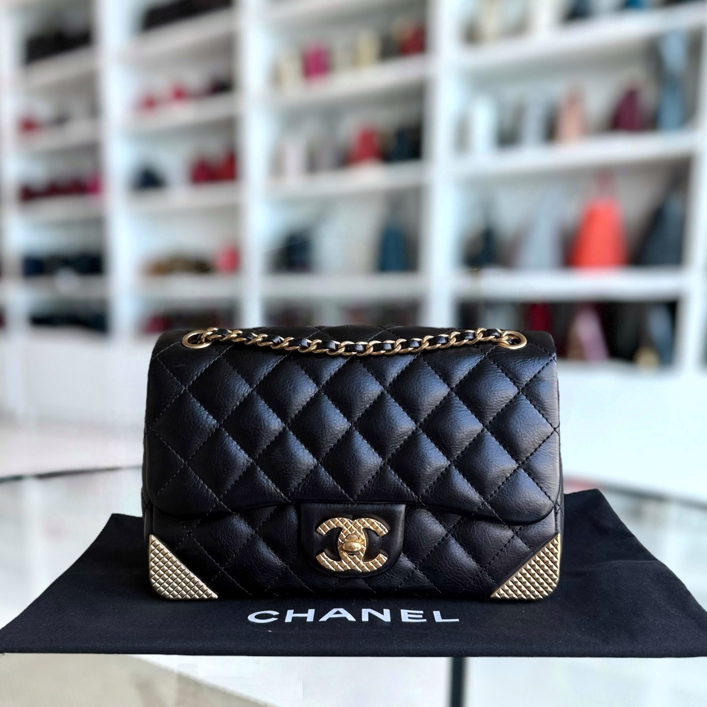 Chanel Rock The Corner Seasonal Flap Small - 20CM Quilted Calfskin ...
