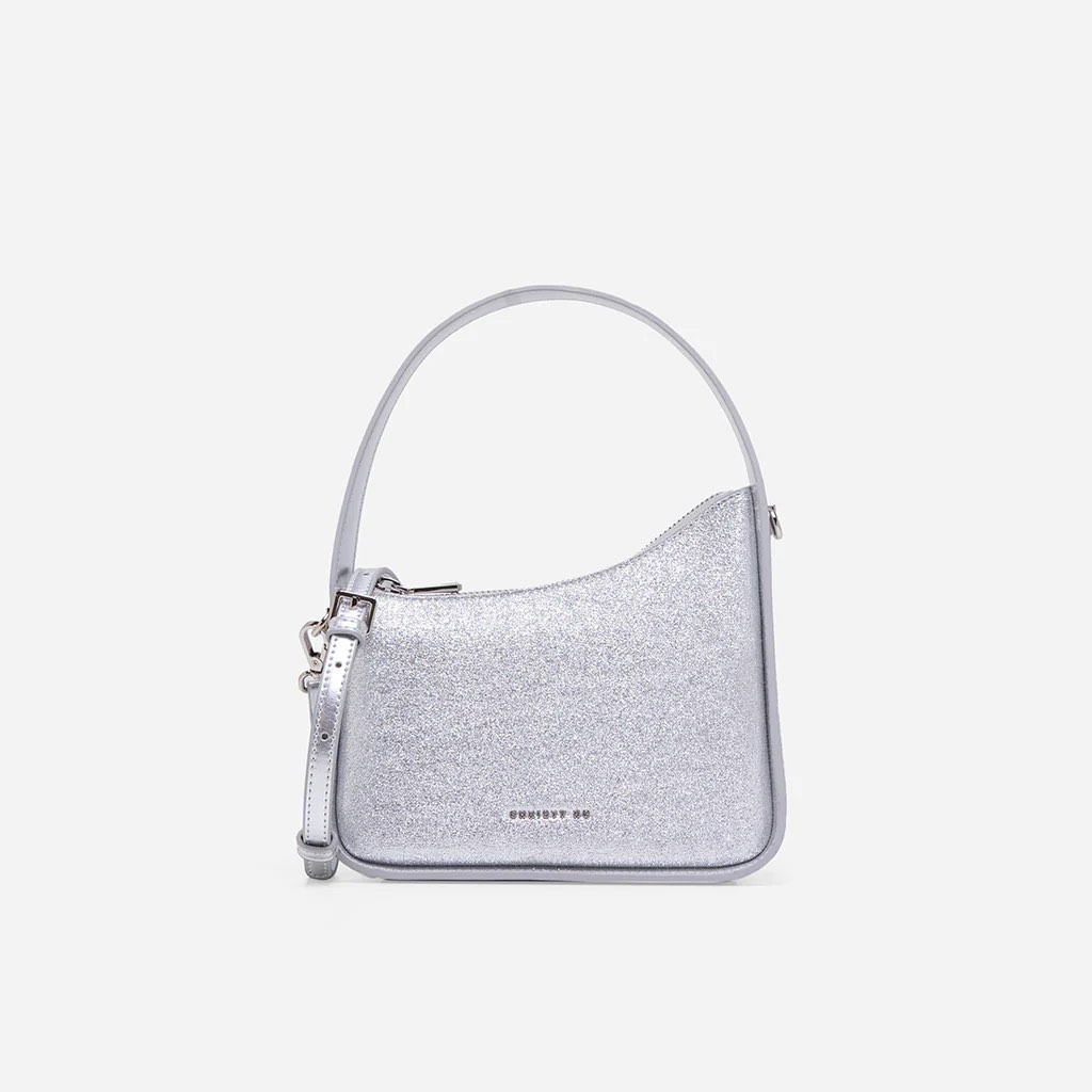 CHRISTY NG BETH MINI SILVER GLITTER, Women's Fashion, Bags & Wallets ...