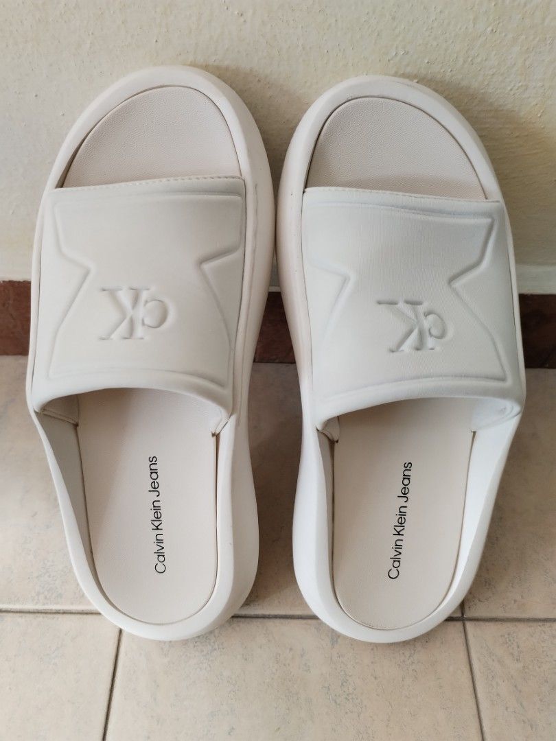 CK Calvin Klein Sandals Slides, Men's Fashion, Footwear, Flipflops and ...