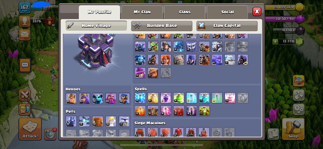 Clash of clans (CoC); TH15 (All 10 epic weapons), Video Gaming, Gaming ...