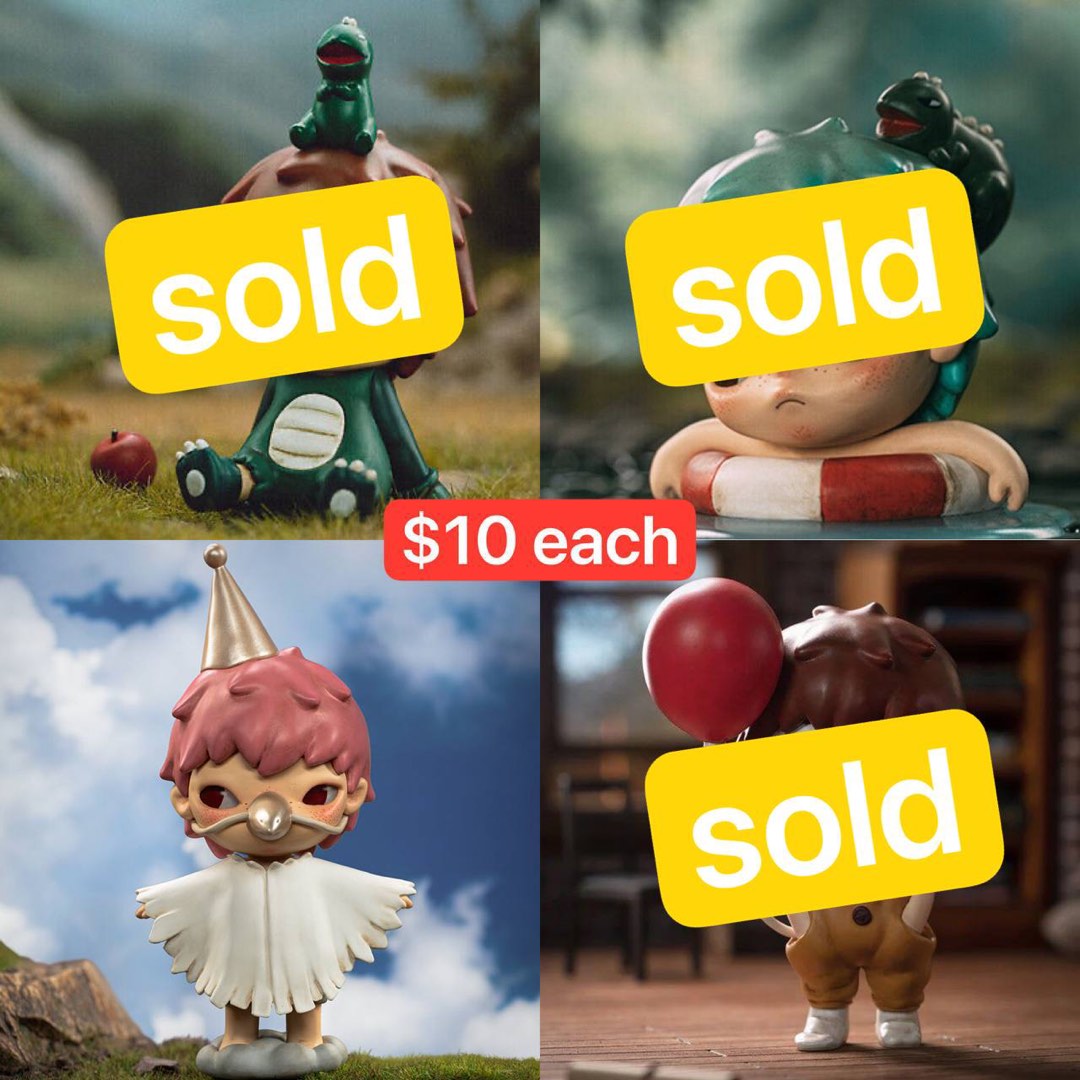 CLEARANCE Hirono Little Mischief Popmart Figurines (birdman), Hobbies ...