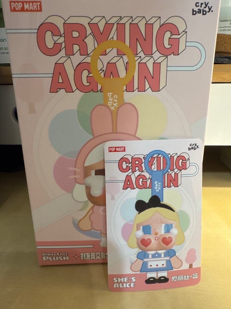 Crying Again Plush Keychain She's Alice, Hobbies & Toys, Toys & Games ...