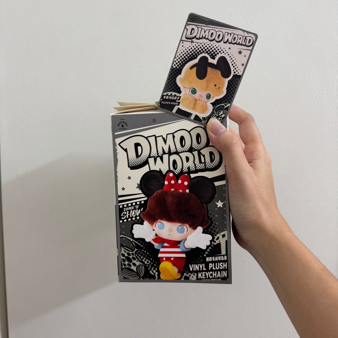 DIMOO WORLD x DISNEY Series-Vinyl Plush Keychain Blind Box, Hobbies ...