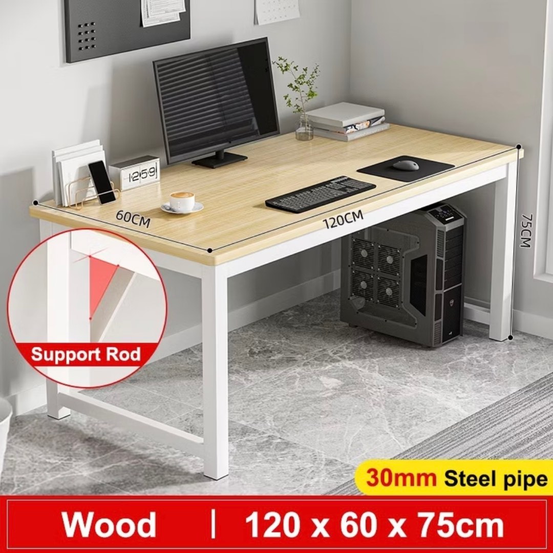 Durable Large Office Table | Workstation Writing Desk | Home Study Desk ...