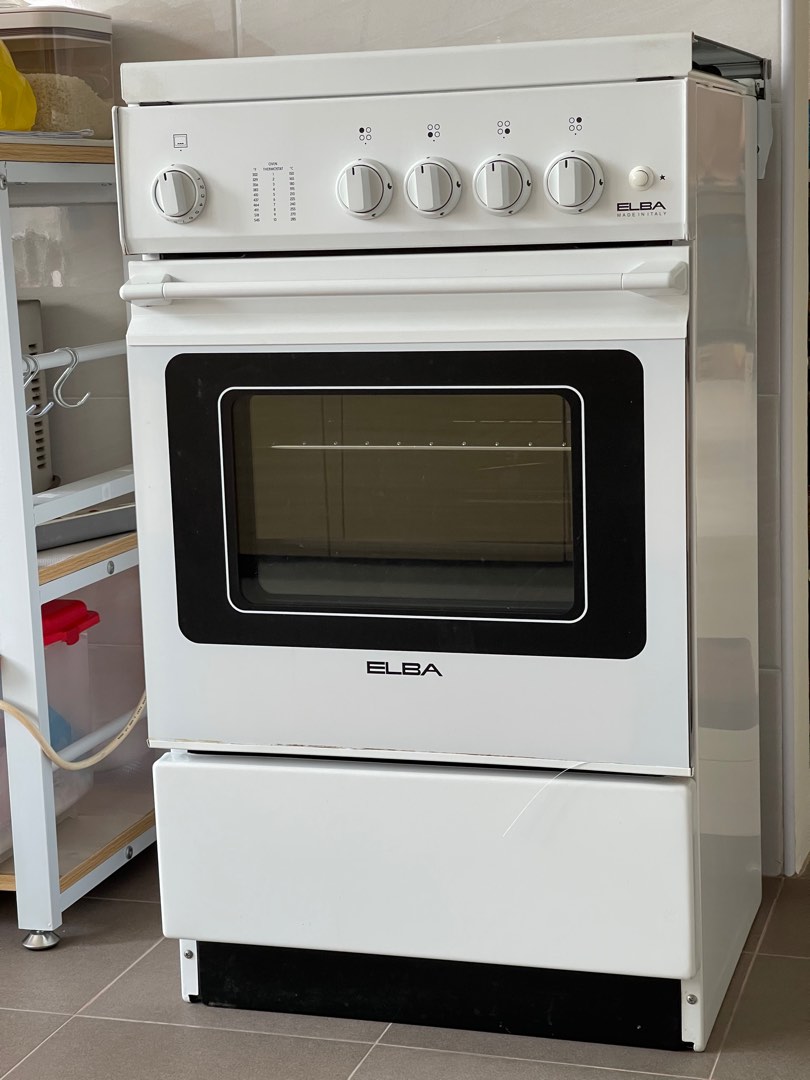Elba Standing Cooker EGC536 WH, TV & Home Appliances, Kitchen ...