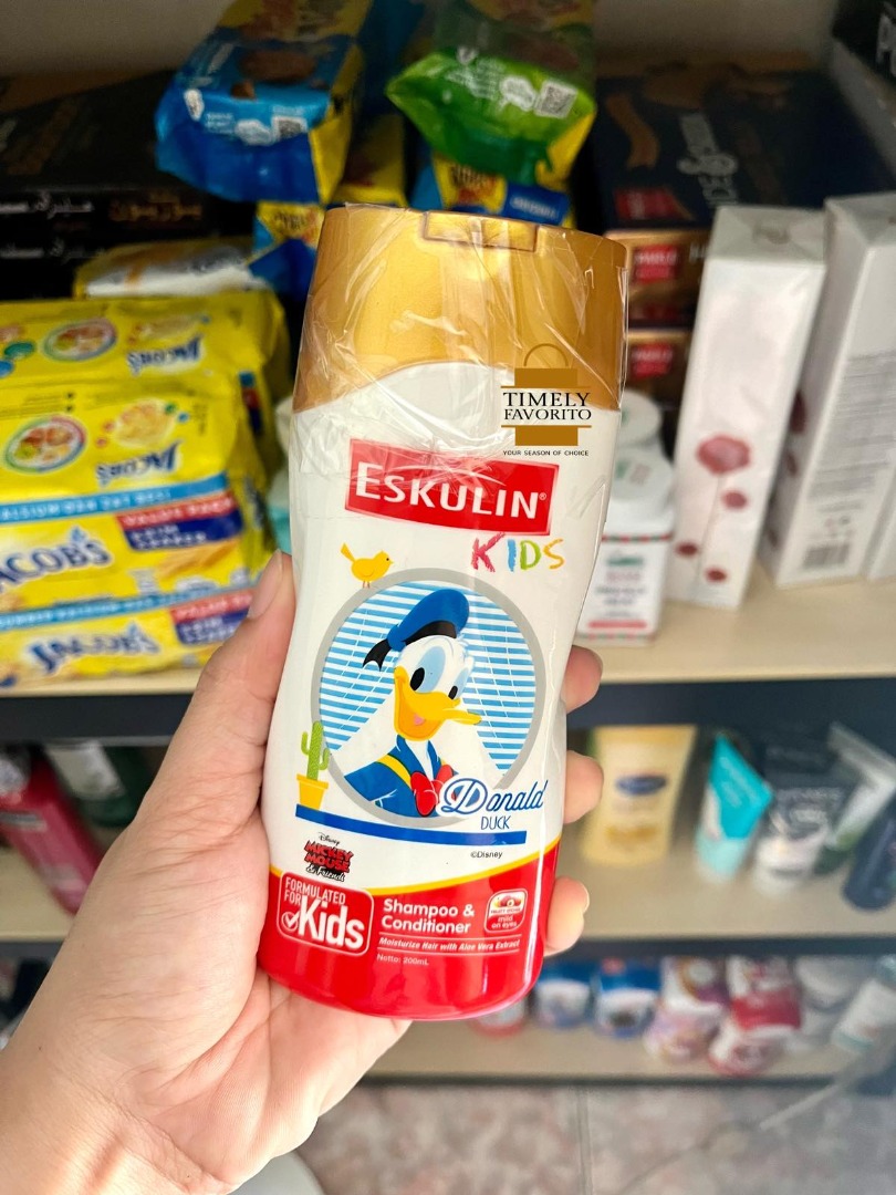 Eskulin Kids Donald Duck Shampoo & Conditioner 200ml, Babies & Kids ...