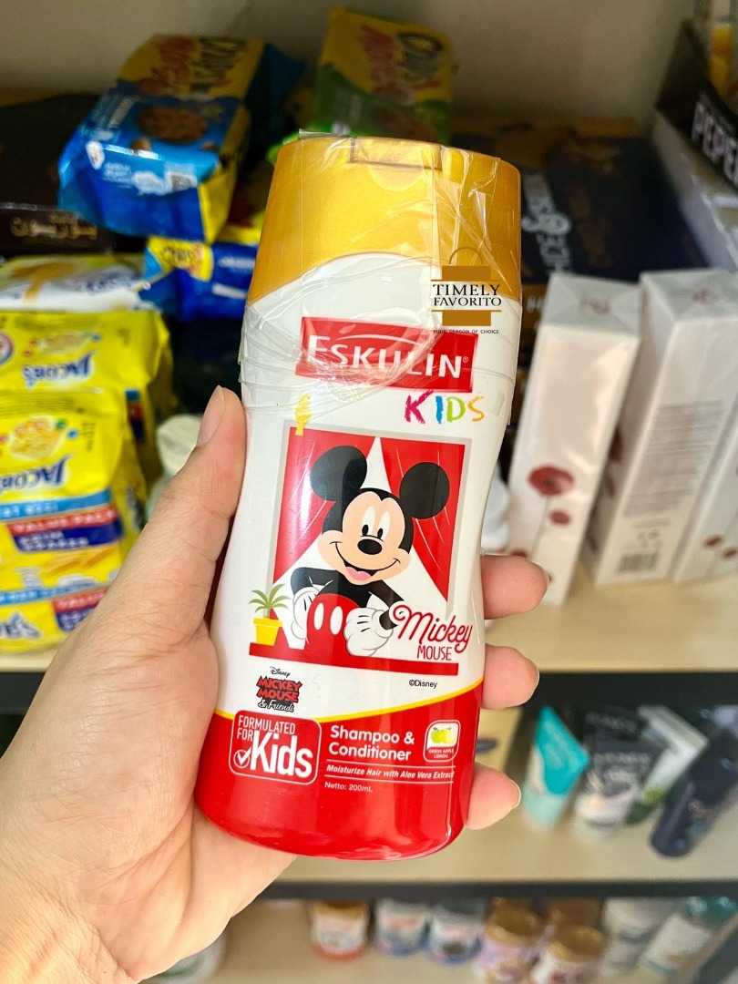 Eskulin Kids Mickey Mouse Shampoo & Conditioner 200ml, Babies & Kids ...