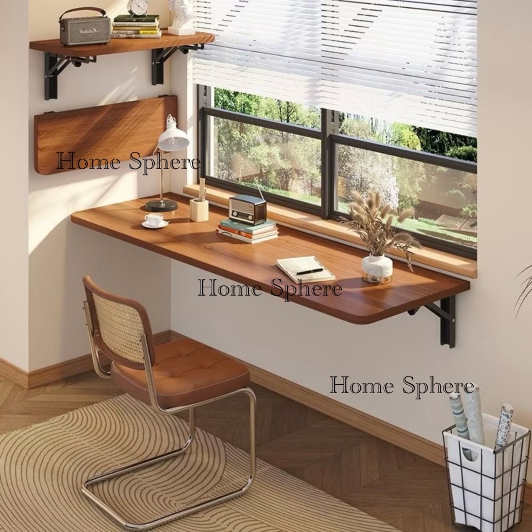 Foldable Wall Desk | Wall Mounted Study Table | Floating Work Table ...