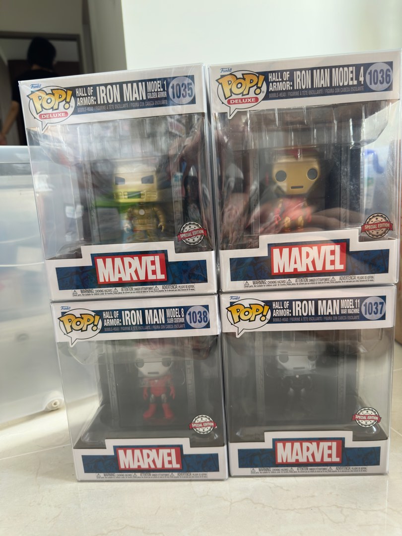 [FUNKO POP Deluxe] Hall of Armor: Iron Man, Hobbies & Toys, Toys ...