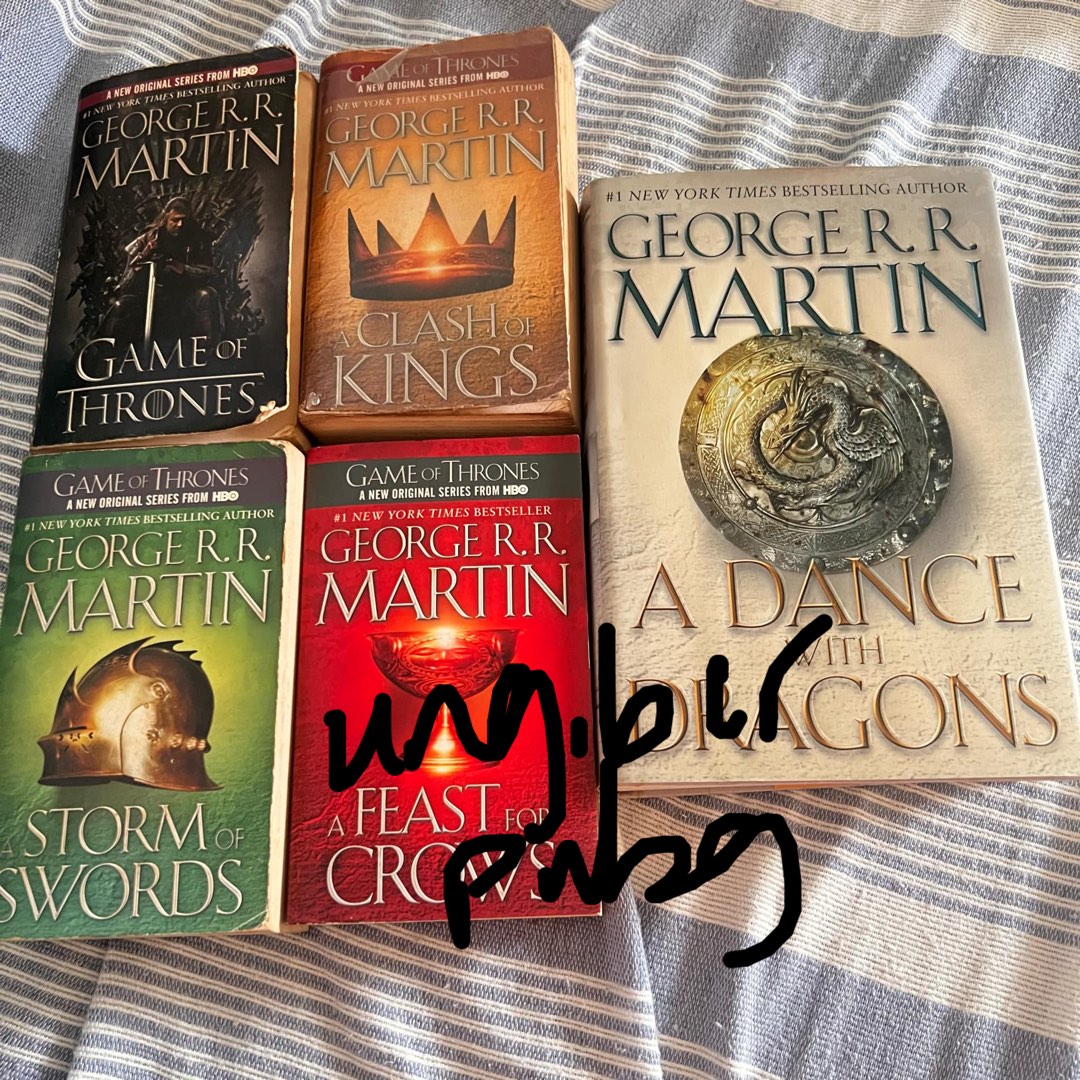 Game of Thrones GoT Set Books 1-5, Hobbies & Toys, Books & Magazines ...