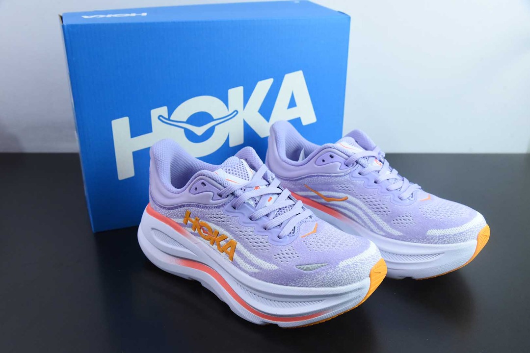 HOKA Bondi 9 Aster Flower & Starlight Glow, Women's Fashion, Footwear, Sneakers on Carousell
