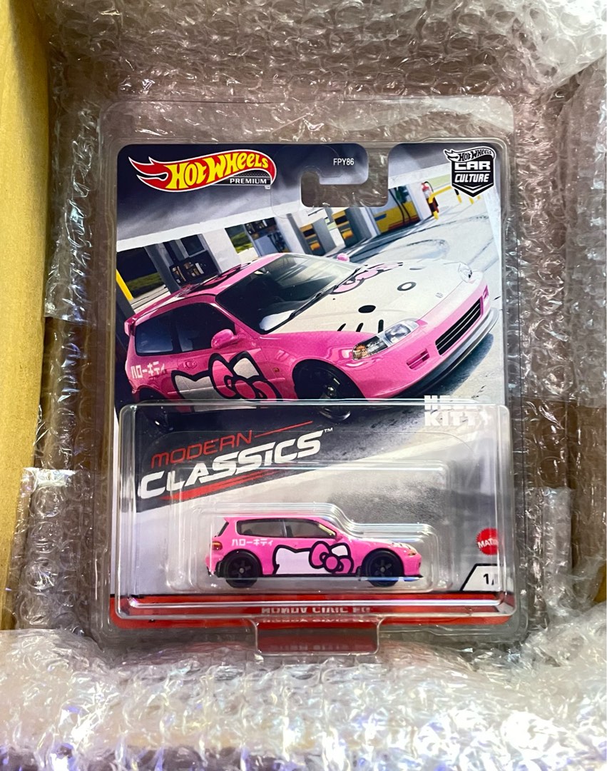 Hotwheels Premium Honda Civic EG Hello Kitty, Hobbies & Toys, Toys ...