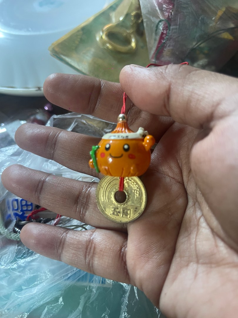 japanese lucky coin keychain, Hobbies & Toys, Memorabilia ...
