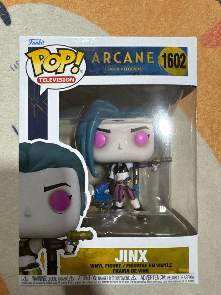 Jinx Arcane Funko Pop, Hobbies & Toys, Toys & Games on Carousell