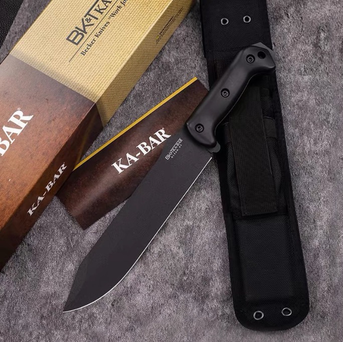 Ka-Bar Becker BK9 Combat Bowie Fixed Blade, Sports Equipment, Hiking ...