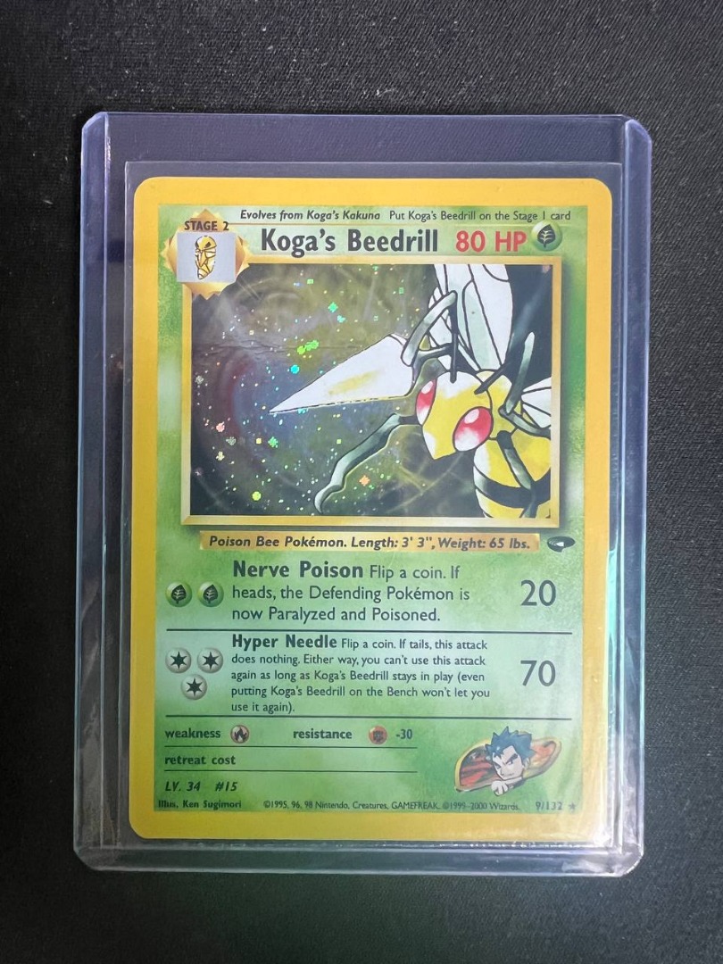 Koga's Beedrill #9 Pokemon Gym Challenge, Hobbies & Toys, Toys & Games ...