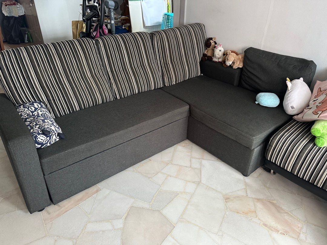 L shape storage sofa, Furniture & Home Living, Furniture, Sofas on ...