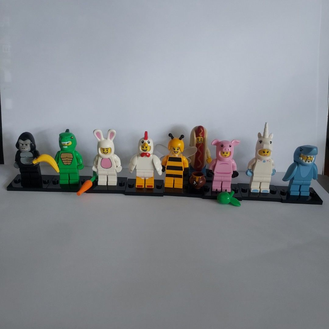 Lego animal mascot Suit minifigures series bundle of 9, Hobbies & Toys ...