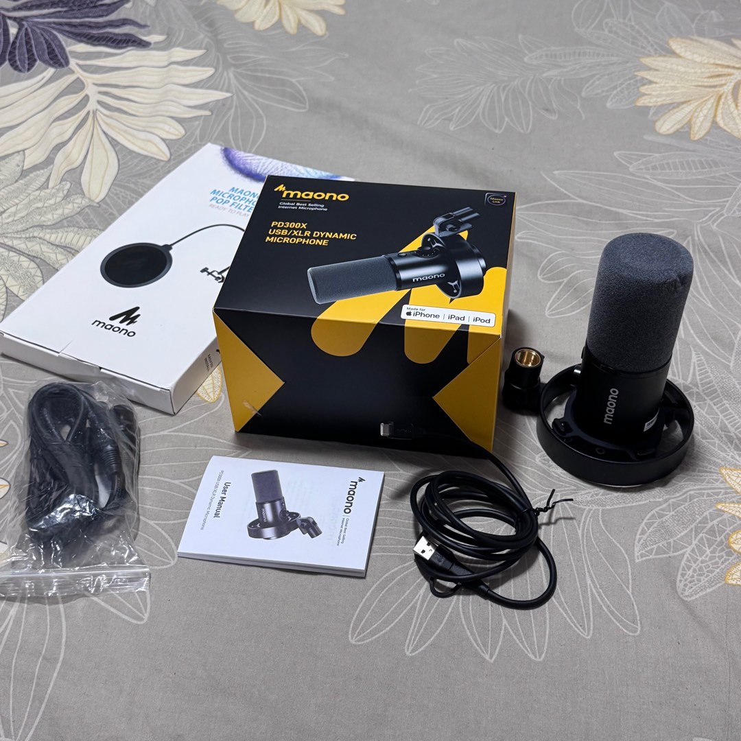 Maono PD300X (w/ FREE Pop Filter) | Microphone, Audio, Microphones on ...