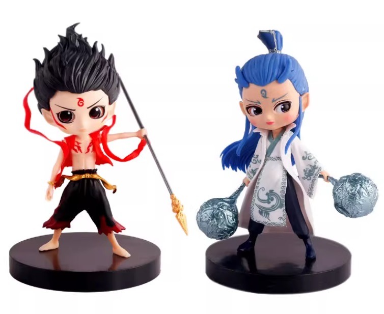 Nezha Ao Bing Cake Toppers / Display Figurines (2 Pcs a Set), Hobbies ...