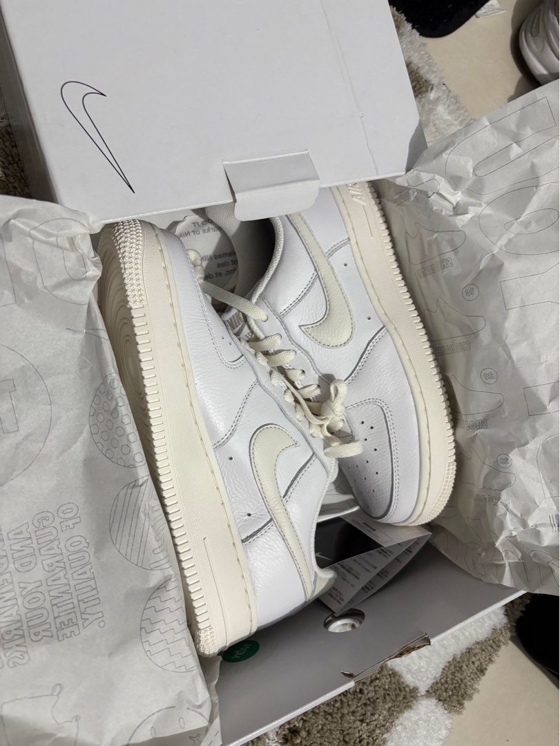 Nike Airforce 1 Japan Custom White x Cream, Women's Fashion, Footwear ...