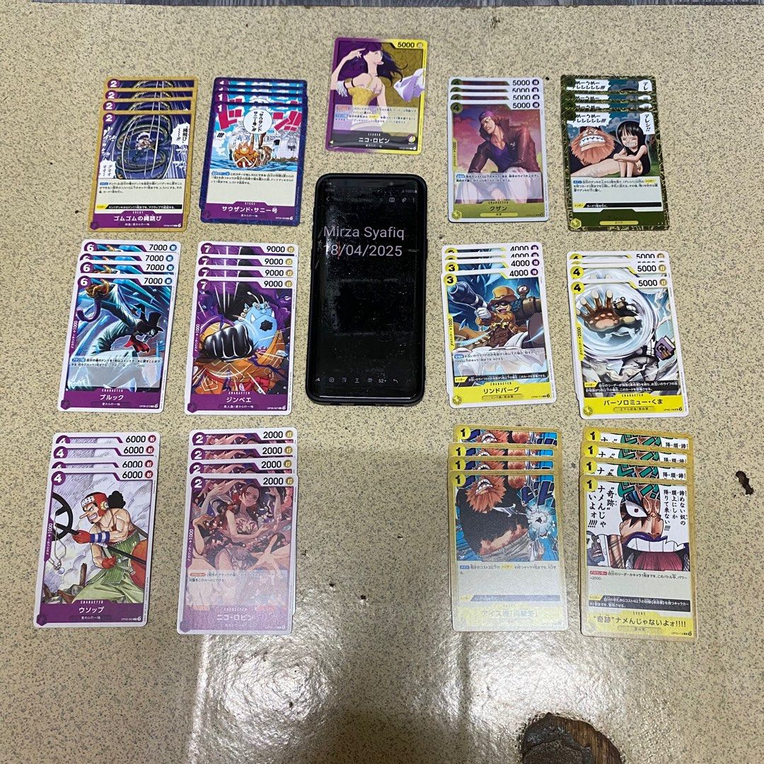 OP09 Nico Robin Yellow Purple RUC Playset - One Piece TCG, Hobbies ...