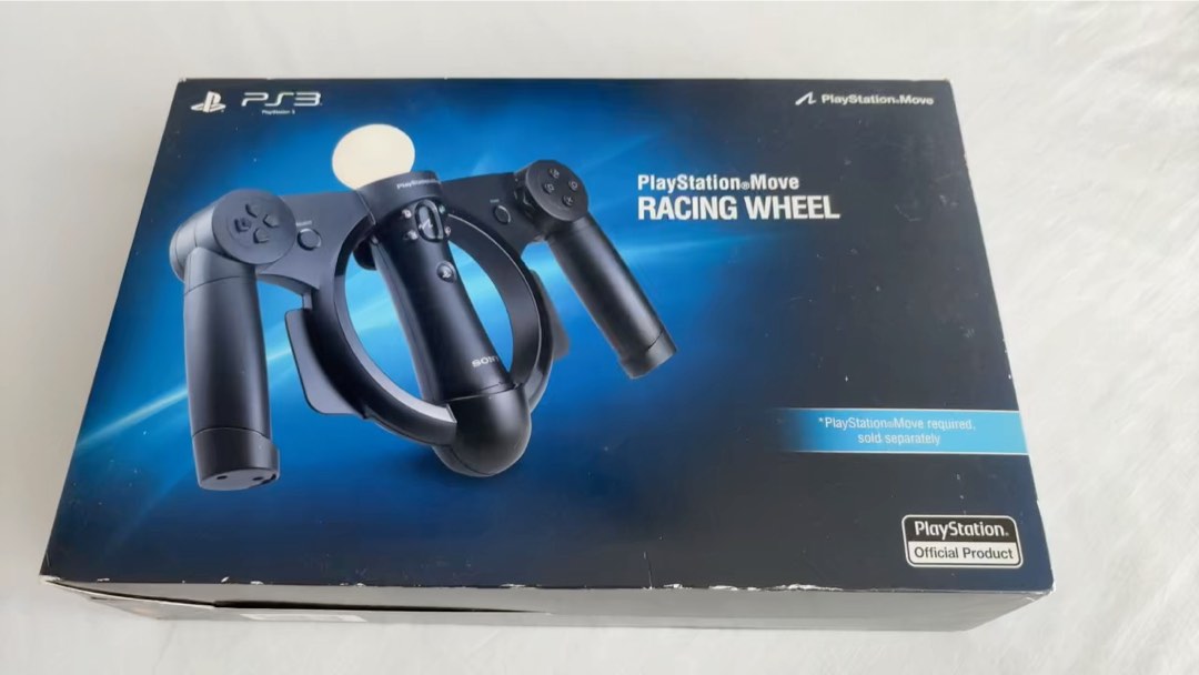 PlayStation Move Racing Wheel for PS3, Video Gaming, Gaming Accessories ...