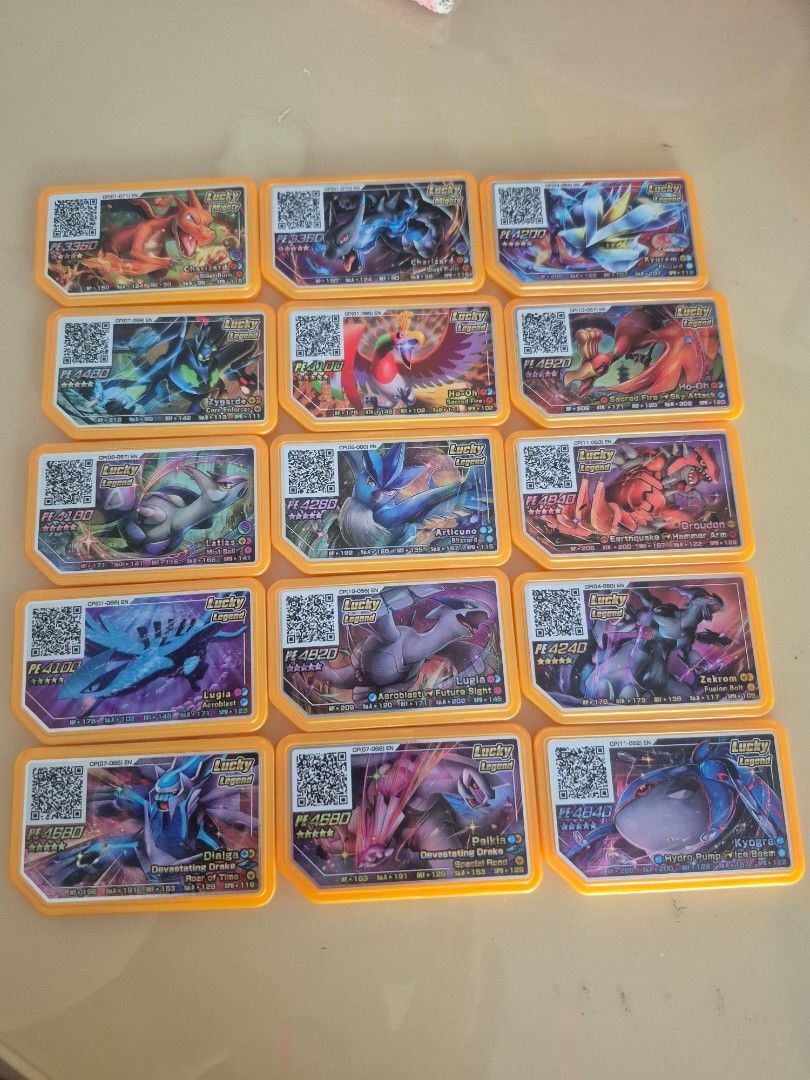 Pokemon gaole 5 stars clearance sale charizard Kyurem Zygarde Ho-oh ...