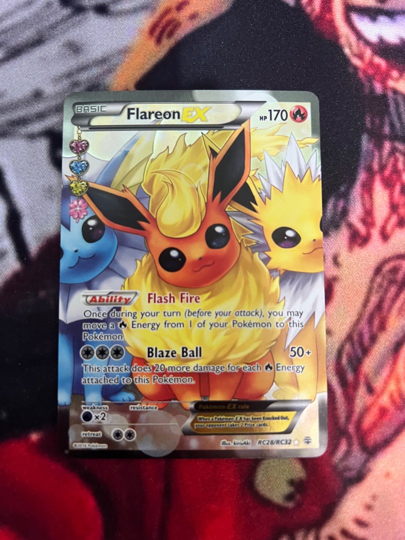Pokemon TCG Cards: Flareon EX RC28 Generations Radiant Collection RC ...