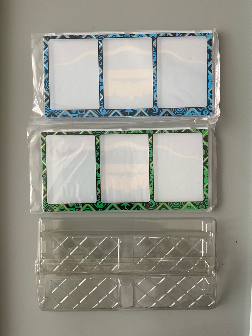 Pokemon trio card frame magnetic with stand, Hobbies & Toys, Toys ...