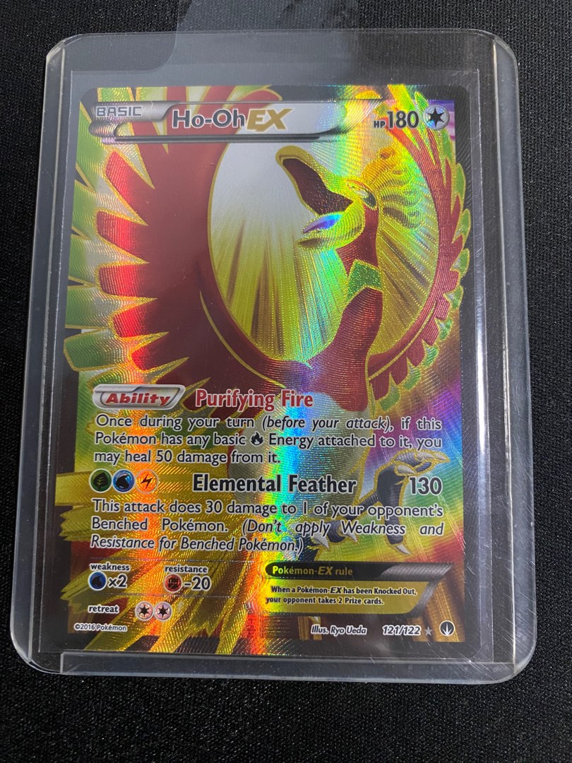 Pokémon Ho-oh EX 121/122 full art XY Breakpoint semi vintage Pokémon ...