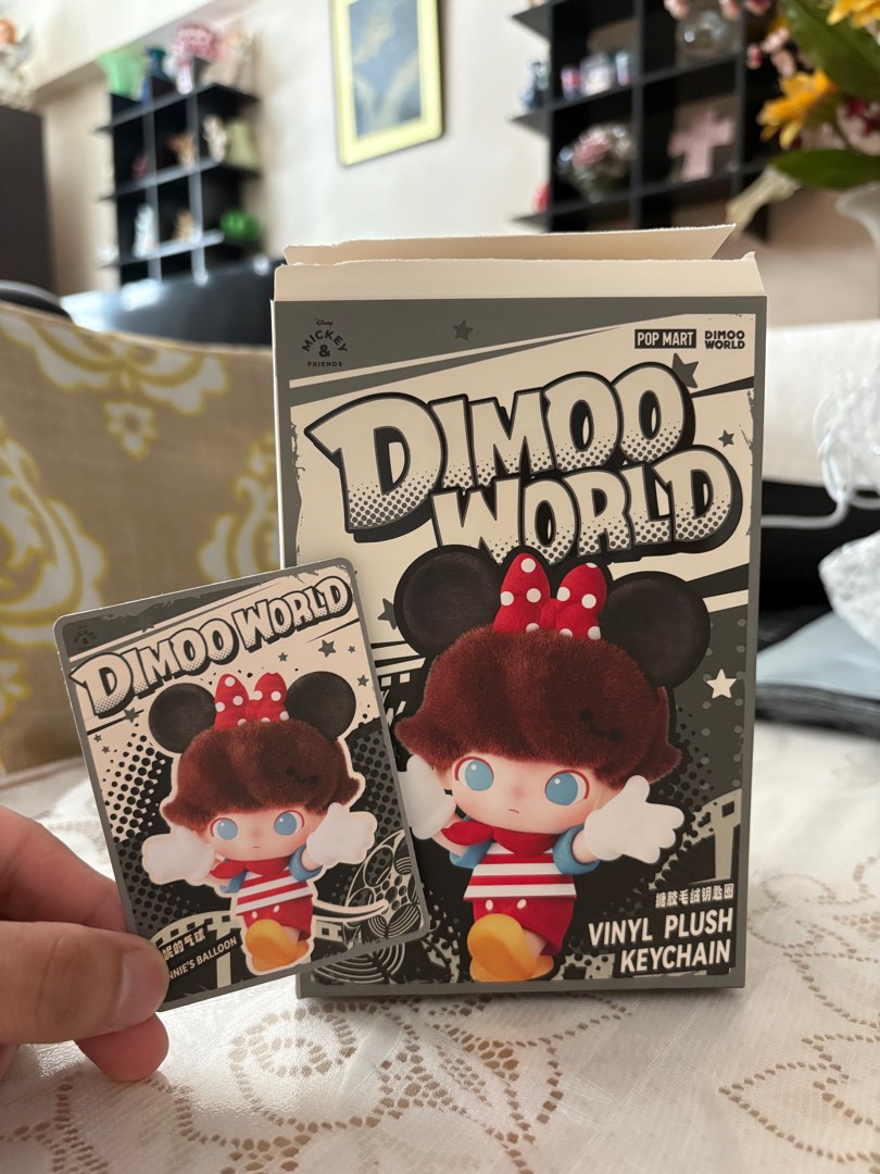 Popmart Disney Dimoo World Minnie Plush, Hobbies & Toys, Toys & Games ...