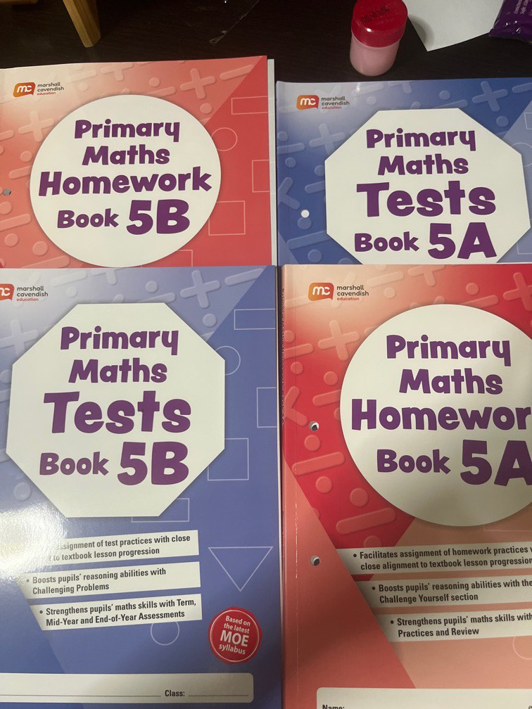 Primary Maths Homework & Tests 5A and 5B BUNDLE, Hobbies & Toys, Books ...