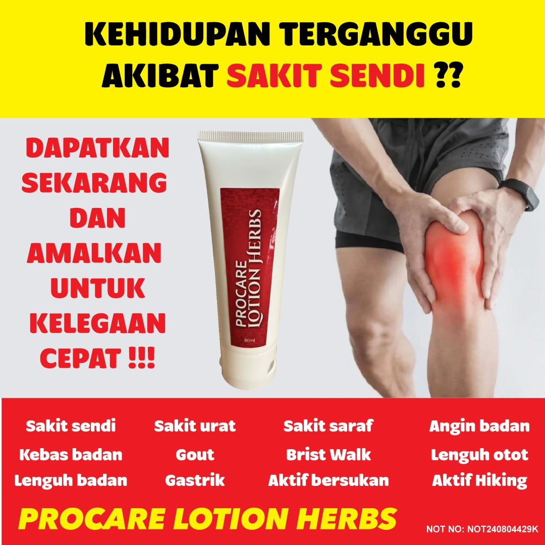 PROCARE CREAM - RAWAT SAKIT BADAN, KEBAS SARAF, KEJANG OTOT DAN ANGIN ...