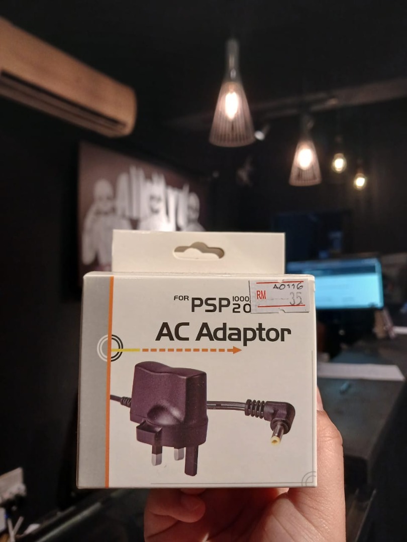 PSP AC ADAPTOR 3 PIN, Video Gaming, Gaming Accessories, Cables ...