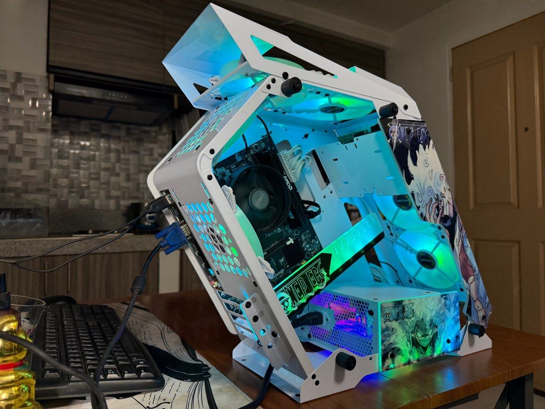 Ryzen 5 5600G CPU 512GB SSD 16GB RAM New Monkey De Luffy Case 6RGb Fans ...