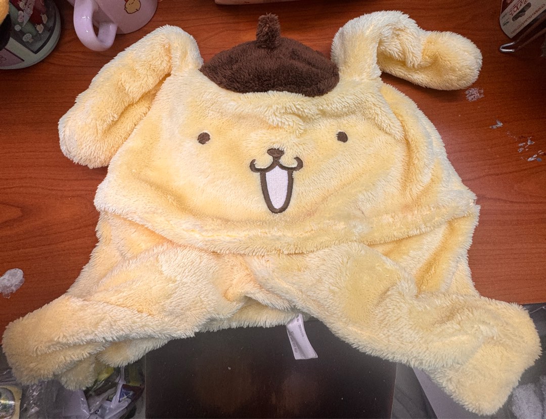 Sanrio Pompompurin Fluffy Hat, Hobbies & Toys, Collectibles ...