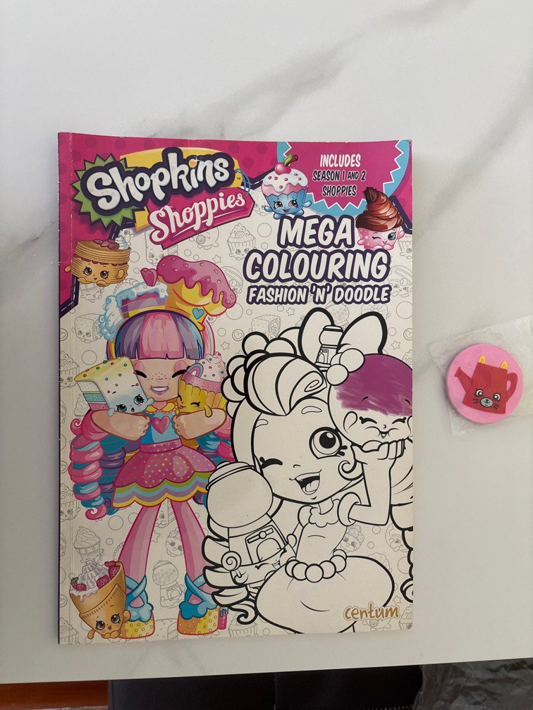 Shopkins Shoppies Colouring book, Hobbies & Toys, Books & Magazines ...